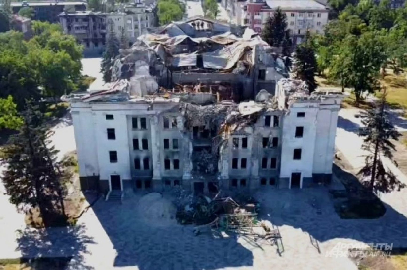 Фейк ТАСС: здание театра в Мариуполе взорвали украинские националисты