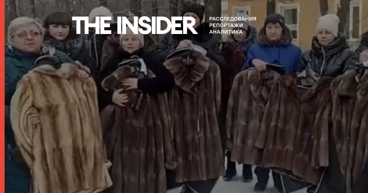 Widows of Russian fighters gifted fur coats for video report, then ...
